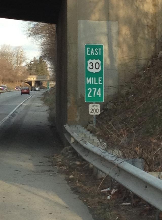 New Mile Markers on Rte 30 Bypass - Chester County Fire Chiefs Association